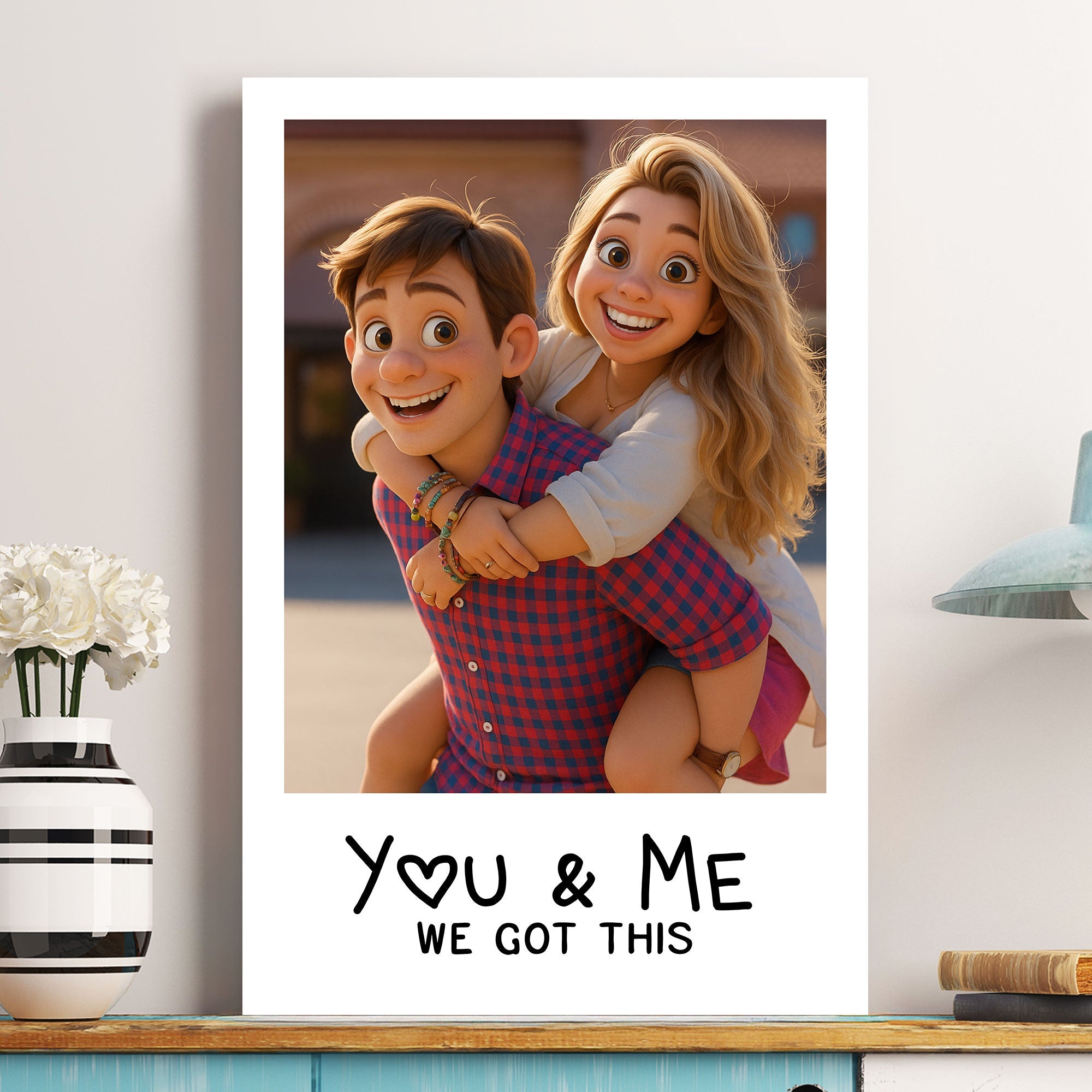 You & Me We Got This Custom Cartoon Art From Photo - Personalized Phot ...